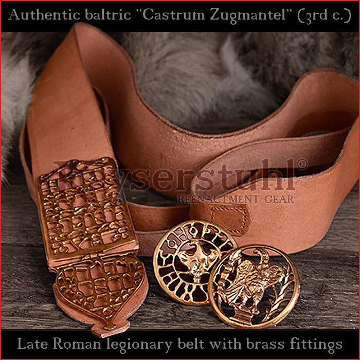 Authentic Replica - Roman Baldric "Castrum Zugmantel" (leather, brass ...