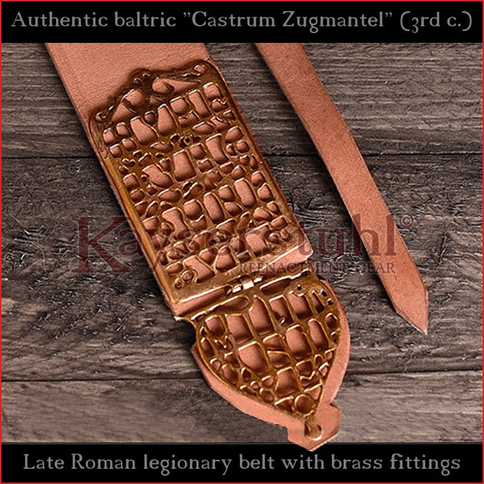 Authentic Replica - Roman Baldric "Castrum Zugmantel" (leather, brass ...
