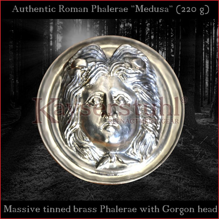Authentic Replica - Big Roman Phalera "Medusa" (tinned brass ...